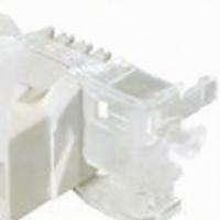 China White RJ45 Category 6 Jack L-com RJTLC6-WT Featuring Toolless Design and Solid Cable Compatibility for sale
