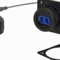 China Fiber Optic Component Featuring Dust Cap and Gasket L-com RLRD121LC02B Panel Mount IP68 Rated for sale