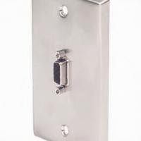 China L com WPHD15FF HD15 F F coupler stainless steel wall plate mounting for video projection and monitor for sale