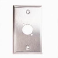 China Durable Stainless Steel Wall Plate L-com WPXLR-1B XLR Blank for Professional Audio Video Setup for sale