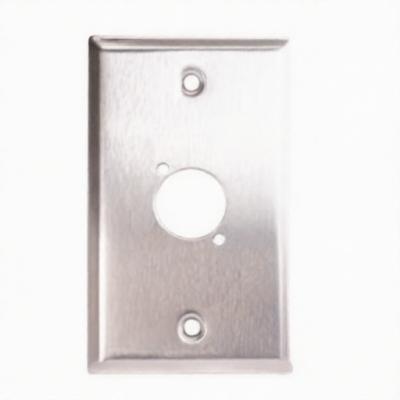 China Durable Stainless Steel Wall Plate L-com WPXLR-1B XLR Blank for Professional Audio Video Setup for sale
