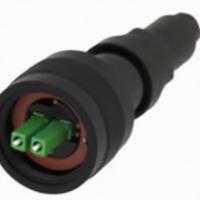 China Durable LC fiber optic dust cap L-com RLRB121LP02E singlemode APC green with IP68 environmental seal for sale