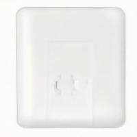 China Single RJ45 Wall Plate Projection Made of Durable White ABS High Impact Thermoplastic L-com MWP401K-WT for sale
