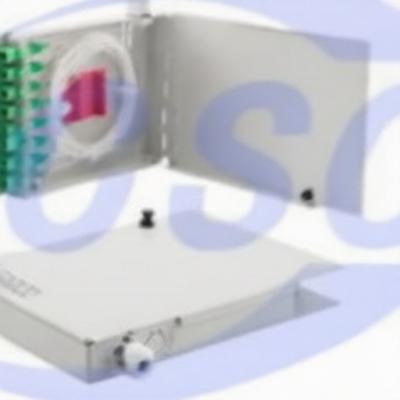 China Fiber to the home terminal box L-com LCFTB-108-SCA with 8 simplex SC APC couplers low profile and mounting holes for sale