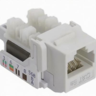 China Panel Mount Category 5E RJ45 110 Jack L-com UJ110C5E-W Modular Connector with Operating Temperature for sale