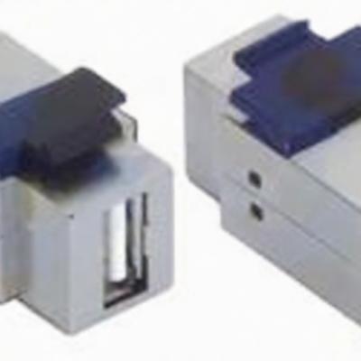 China USB Type A to B Adapter L-com UADKEY-AB with 30 Inches Gold Plated Contacts and Nickel Plated Housing for sale