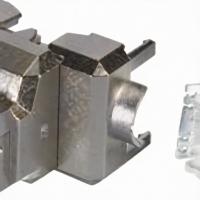 China Category 6A RJ45 Toolless Jack L-com RJTLC6A-S with zinc alloy housing and UL94V-0 thermoplastic IDC for sale