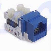 China CAT5E Modular RJ45 110 Jack Featuring Gold Plated Contacts L-com UJ110C5E-BLU for Telecommunications for sale