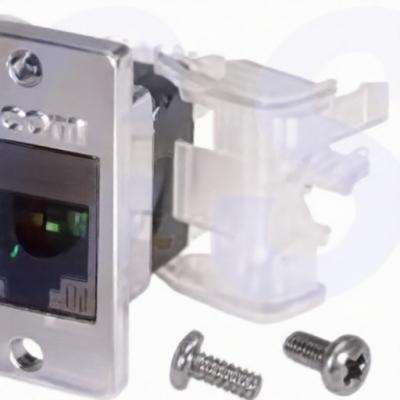 China Modular Network Kit with L-com ECFRJTLC6-BLK Cat 6 RJ45 Keystone Jack Flanged Adaptor and Mounting Screws Included for sale