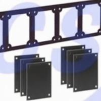 China 3.5 inch by 19 inch Rack Panel Kit with 6 USP STL Sub Panels L com UPR S KIT Mounting Holes Included for sale