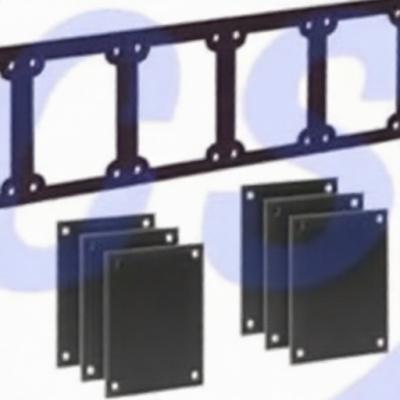 China 3.5 inch by 19 inch Rack Panel Kit with 6 USP STL Sub Panels L com UPR S KIT Mounting Holes Included for sale