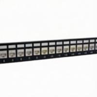 China Network 1U Rack Panel Featuring 24 Shielded Cat 5e RJ45 Feed-Thru Mini Couplers L-com PR175-SC5E-24M-CM for sale