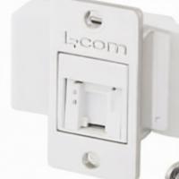 China Cat 6 Unshielded Flanged Keystone Adapter Kit for PoE L-com ECFRJTLC6-POE Including Mounting Screws for sale