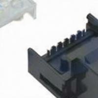 China Black thermoplastic housing JACK CAT3 RJ12 with gold plated contacts L-com MJSTLC312 IDC terminal connector for sale