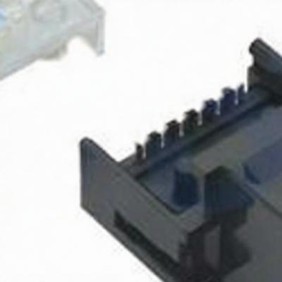 China Black thermoplastic housing JACK CAT3 RJ12 with gold plated contacts L-com MJSTLC312 IDC terminal connector for sale