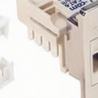 China Category 6 RJ45 Keystone Jack with Flange Adaptor and Stainless Steel Construction L-com ECF110C6-IV for sale