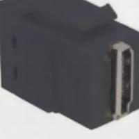 China HDMI Keystone Adapter Panel Mount Connector with Gold Plated Contacts L-com HDKEY-BK Black Housing for sale