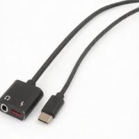 China USB C to 3.5mm Audio Adapter L com USBC35MMAD TP with Tested Electrical Performance and Black Jacket for sale