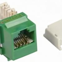 China Flame Retardant Thermoplastic Housing 110 IDC Connector Category 6 L-com MK110C6-GRN UL and CSA Certified for sale