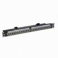 China Rack Patch Panel 24 Port Female RJ11 Jacks and 50 Pin Telco Connector L-com ECHL24-4F for Network Setup for sale