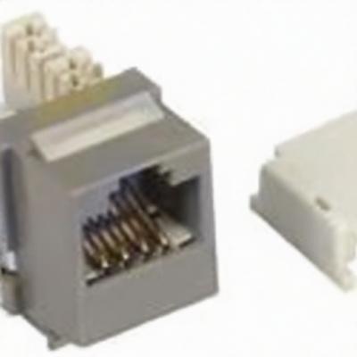 China Solid Conductor 22 to 26 AWG 110 IDC Connector Category 6 L-com MK110C6-GRY Flame Retardant Housing for sale