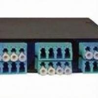 China OM3 multimode fiber optic cassette L-com FSP-MPO-LC24-OM3 with 24 port MPO to LC adapter connections for sale