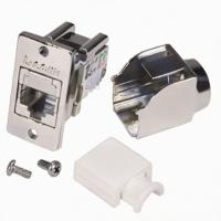 China Flange Mounted Cat 6A Shielded RJ45 Keystone Jack L-com ECFRJ110C6A-S Ideal for Network Applications for sale