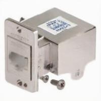 China Durable Cat 6 shielded RJ45 keystone jack flange mount adapter L-com ECF110C6-S designed for secure telecommunication connections for sale