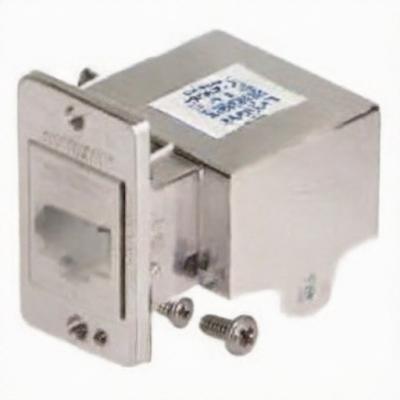 China Durable Cat 6 shielded RJ45 keystone jack flange mount adapter L-com ECF110C6-S designed for secure telecommunication connections for sale