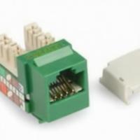 China Thermoplastic Housing Category 5e 110 IDC Connector L-com MK110C5E-GRN for Structured Network Wiring for sale