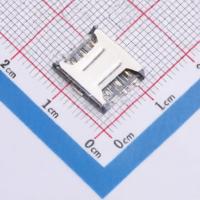 China highly nano sim 6 pin connector 135 millimeter height plating options LCKELEC LCK-NANO-1151-P6H135-WLG for electronic assembly for sale