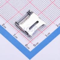 China Micro SD Card Connector LCKELEC LCK TF 102H1808 WLG with UL 94V 0 Plastic and Copper Alloy Terminals for sale