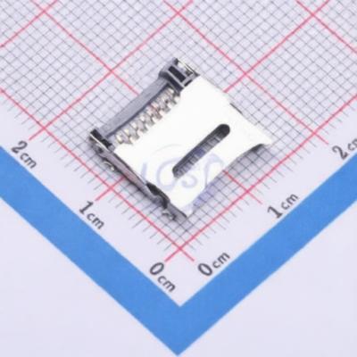 China Micro SD Card Connector LCKELEC LCK TF 102H1808 WLG with UL 94V 0 Plastic and Copper Alloy Terminals for sale
