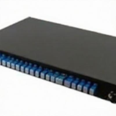 China 1U 19 Inch Rack Mount Fiber Enclosure with 24 SC UPC Pigtails and Sliding Tray L-com LCFPP-SL01-24SC for sale