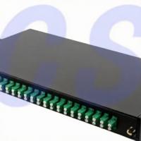 China 19 Inch Rack Mount Fiber Enclosure with 48 Ports L-com LCFPP-SL01-24LCA2 and LC APC Couplers Included for sale