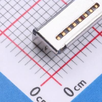 China Black TF Micro SD Card Holder 8 Pin Gold Flash Plating LCKELEC LCK-TF-109H3808-WLG Designed for Soldering Temperature for sale