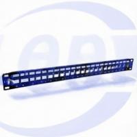 China Durable 1U Rack Panel Offering 24 Shielded Keystone Slots and Center Mount by L-com PR175-24SKS-CM for sale
