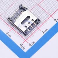 China connectivity SIM card connector LCKELEC LCK-NANO-1306-P6H140-WLG with 1.40MM height and gold plating for sale