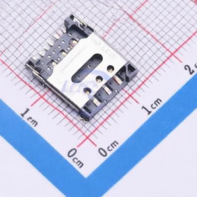 China connectivity SIM card connector LCKELEC LCK-NANO-1306-P6H140-WLG with 1.40MM height and gold plating for sale