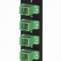 China Fiber optic sub panel with SC APC couplers and dust caps L-com FSP-SC-APC panel mounting solution for sale