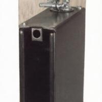 China Single gang fiber adapter rack panel with cable clamp and DIN rail mount L-com FSP-1DIN steel powder coat for sale