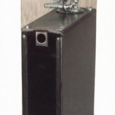 China Single gang fiber adapter rack panel with cable clamp and DIN rail mount L-com FSP-1DIN steel powder coat for sale