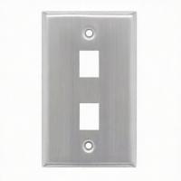 China Beechwood Wall Plate Featuring Two Oval Head Screws L-com ECP002 Compatible with Keystone Modules for sale