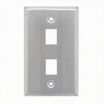 China Beechwood Wall Plate Featuring Two Oval Head Screws L-com ECP002 Compatible with Keystone Modules for sale