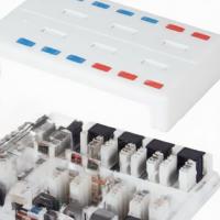 China 12 Port Cat5 Surface Mount IDC Modular Projection Jack with 1.5 Amps Current Rating L-com SMM45-12W for sale