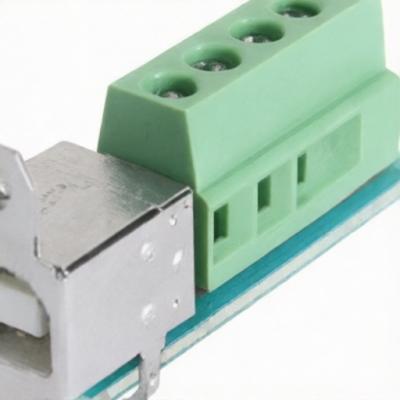China Field Terminable USB B Female Connector Terminal Block Assembly L-com USBBFT Ideal for On Site Repair for sale