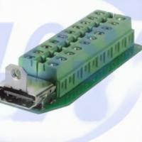 China Field Termination HDMI 19 Pin Connector with Terminal Block and Flange Mount L-com HDFT Ensures Data for sale