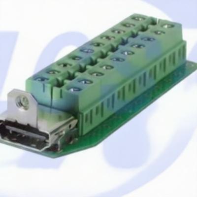 China Field Termination HDMI 19 Pin Connector with Terminal Block and Flange Mount L-com HDFT Ensures Data for sale