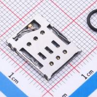 China SIM card connector LCKELEC LCK-NANO-1312-P7H138-WLG featuring detect switch for MINI MICRO and NANO SIM cards for sale