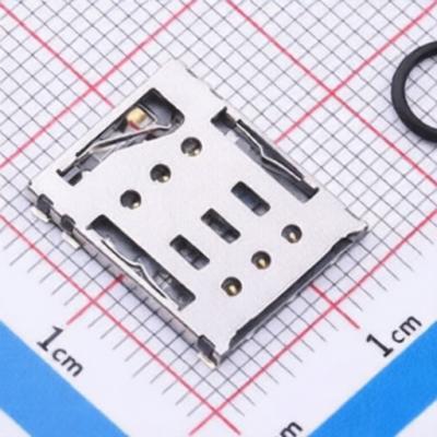 China SIM card connector LCKELEC LCK-NANO-1312-P7H138-WLG featuring detect switch for MINI MICRO and NANO SIM cards for sale